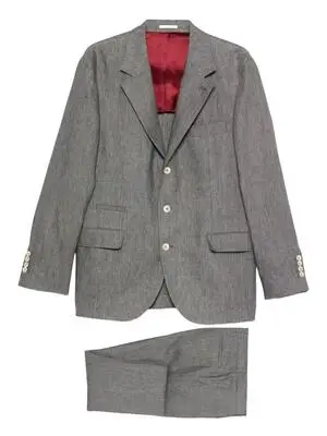 Brunello Cucinelli Buttoned Suit - Grey