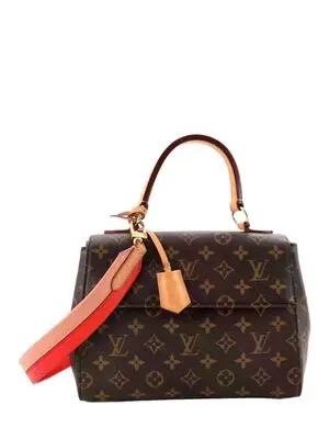 LOUIS VUITTON Cluny Top Handle Bag Monogram Canvas Bb - Brown