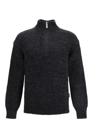 Herno Zip-collar Sweater - Black