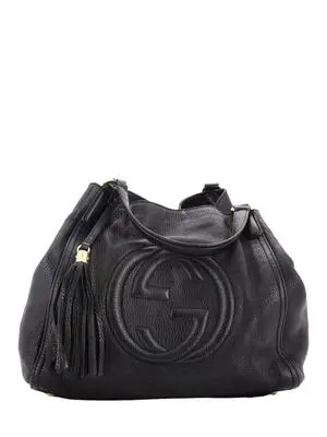 Gucci Soho Leather Medium Shoulder Bag - Black