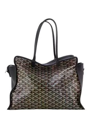 Goyard Hardy Pet Carrier Coated Canvas Pm Tote Bag - Black