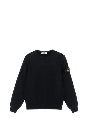 Stone Island Sweatshirt With Logo - Black