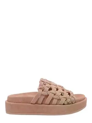 PALOMA BARCELO Braided Open Toe Sandals - Pink