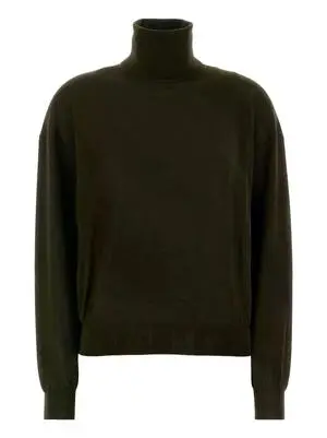 Saint Laurent Turtleneck Sweater - Green