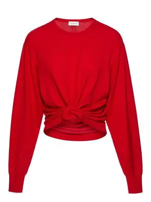 Magda Butrym Knotted Sweater - Red