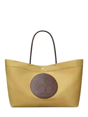Tory Burch Ella Twist Logo-plaque Tote Bag - Neutrals