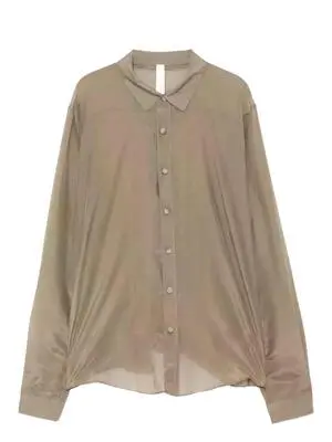 LAUREN MANOOGIAN Sheer Shirt - Green