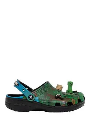 CROCS Minecraft Clog Slides - Green