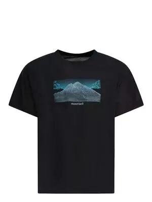 MONTBELL Graphic Print T-shirt - Black
