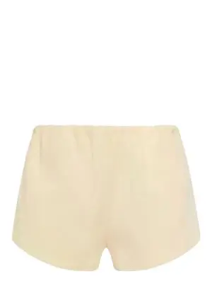Sir The Label Elasticised Sabina Mini Shorts - Neutrals
