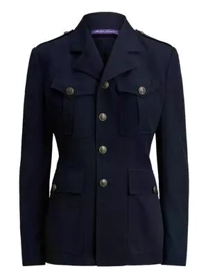Ralph Lauren Anabeth Buttoned Flap Jacket - Blue