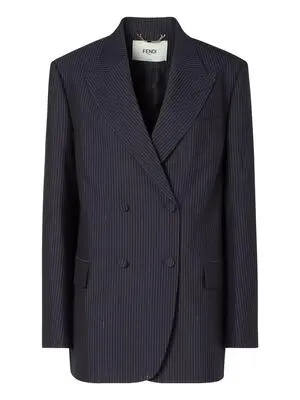 Fendi Wool Blazer - Blue