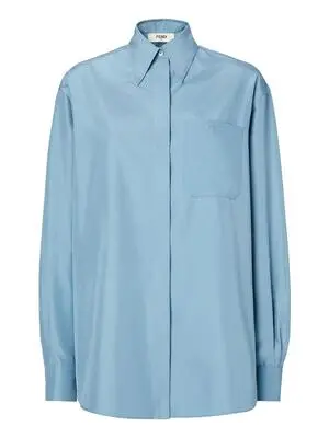 Fendi Shirt With Logo - Azure
