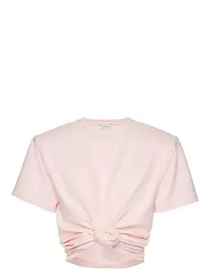 Magda Butrym Knot Detailed T-shirt - Pink