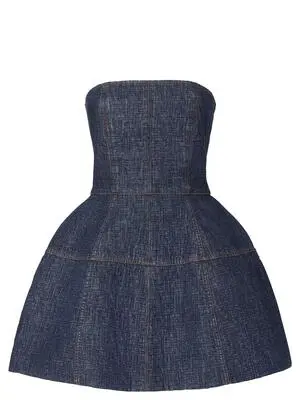 Fendi Short Denim Dress - Blue