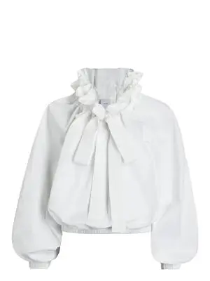 Patou Top With Balloon Sleeves - White