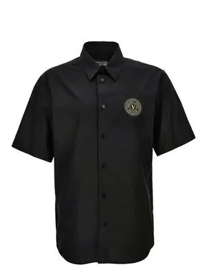 Versace Logo-emblem Shirt - Black