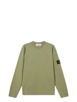 Stone Island Heavy Cotton Jersey 6100075 Sweatshirt Sage Green