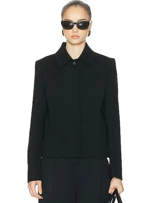 TOTEME Boxy Twill Jacket - Black