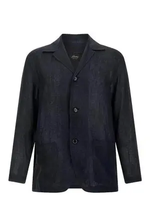 Brioni Patch Pockets Shirt - Blue