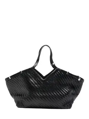 Benedetta Bruzziches Woven Tote Bag - Black