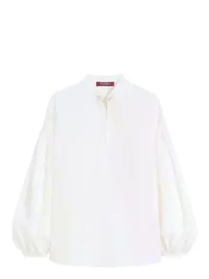 Max Mara Lantern-sleeve Blouse - White