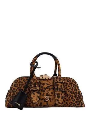 Pinko Suede Escape Bag - Animal Print