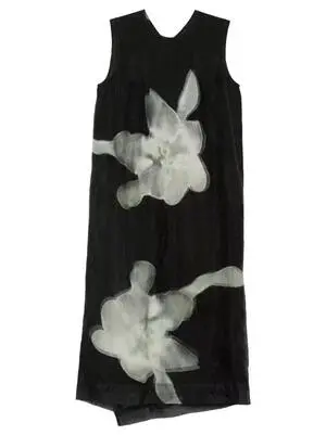 Christian Wijnants Floral-pattern Shift Dress - Black