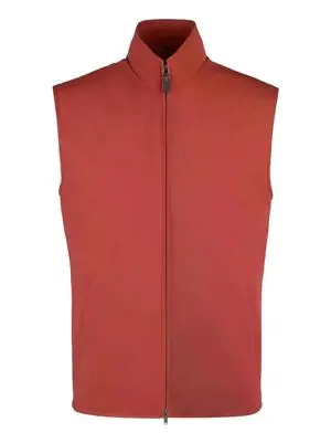 TOD'S Zip-fastening Lightweight Vest - Red