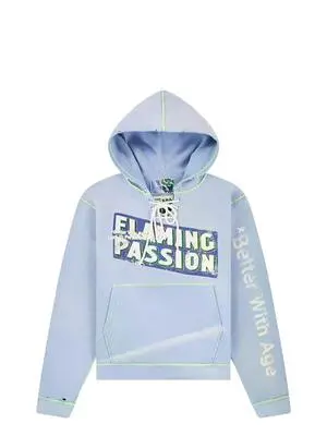 BETTER WITH AGE Flaming Passion Hoodie - Blue