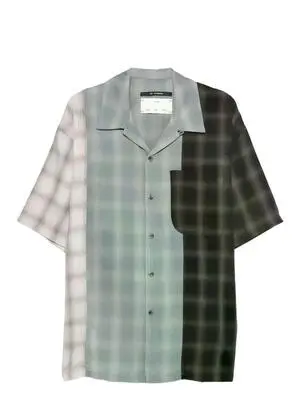 SONG FOR THE MUTE Checked-pattern Shirt - Blue