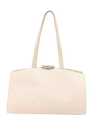 Benedetta Bruzziches Grained-leather Tote Bag - Neutrals
