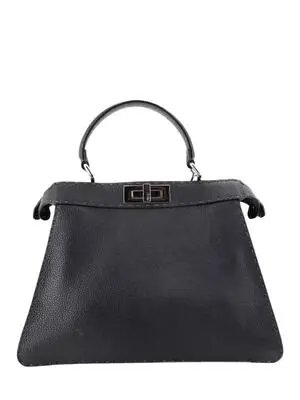 FENDI Selleria Peekaboo ISeeU Leather Medium Satchel