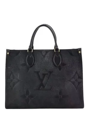LOUIS VUITTON Onthego Monogram Empreinte Giant Mm Tote Bag - Black
