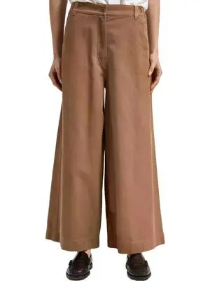 Max Mara Ariete Button Pocket Trousers - Brown