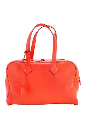 Hermès Victoria Ii Clemence 35 Satchel - Red