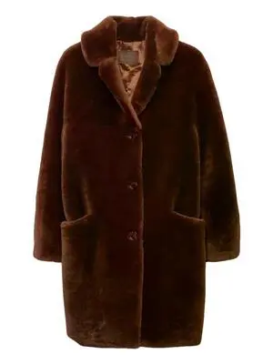 Prada Shearling Coat - Brown