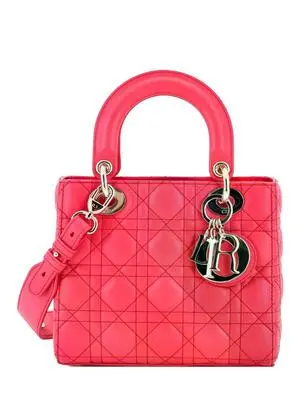 Dior My Abcdior Lady Bag Cannage Quilt Lambskin - Pink