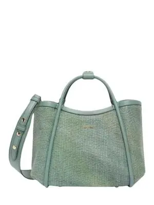 Max Mara Tote Bag With Detachable Shoulder Strap - Green