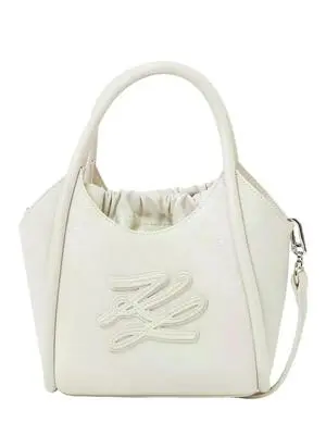 Karl Lagerfeld K/autograph Mini Tote Bag - White