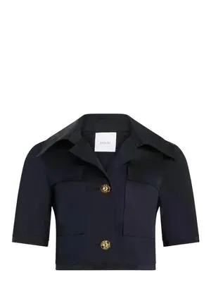 Patou Cropped Jacket - Blue