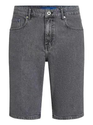 Karl Lagerfeld Belt-Loops Shorts Grey