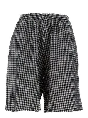 IRIE' Gingham Shorts - Black