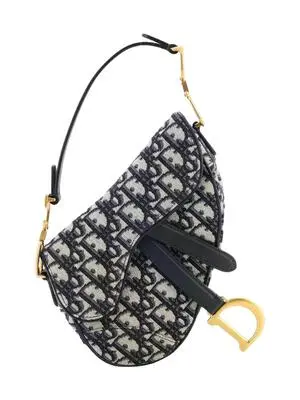 Dior Saddle Handbag Oblique Canvas Mini Shoulder Bag - Blue