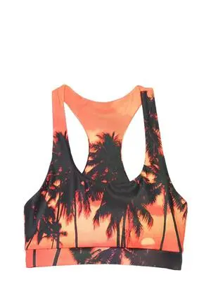 BLUE SKY INN Tropical Sunset Sports Bra - Orange