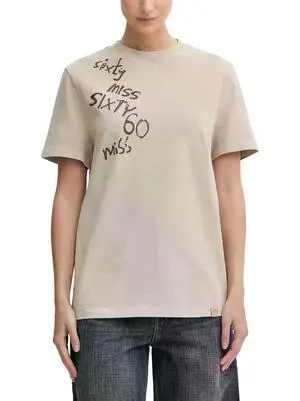 Miss Sixty Embroidered T-Shirt Neutrals