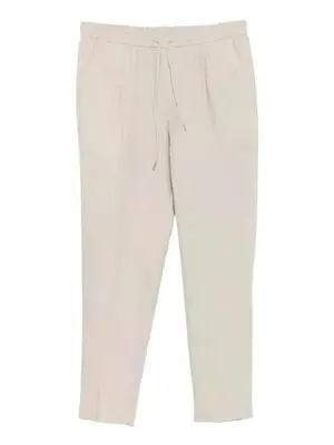 BRIGLIA 1949 Drawstring Pleated Trousers - Neutrals