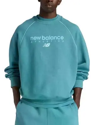 NEW BALANCE Crew-neck Sweatshirt - Blue