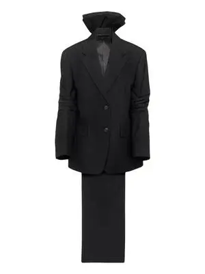 Prada Bow-detail Single-breasted Coat - Black