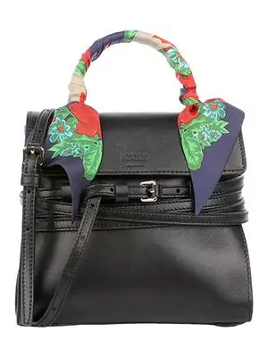 Moschino Small Tie Me Scarf-detail Tote Bag - Black